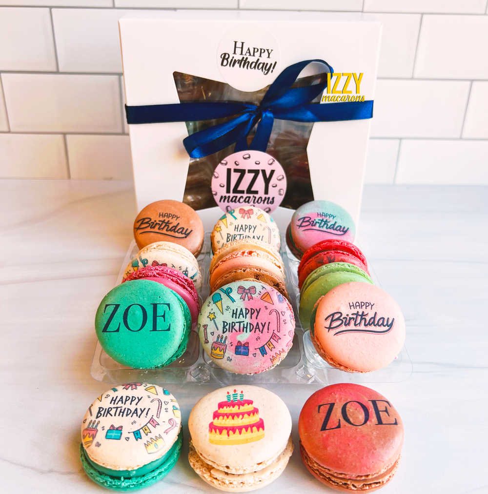 Happy Birthday French Macarons Happy Birthday French Macarons Happy Bi ...