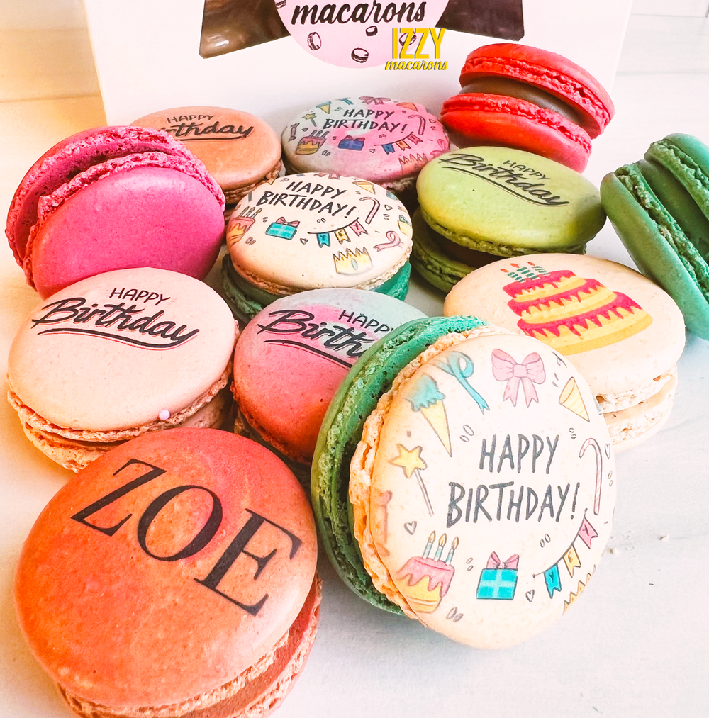 Happy Birthday French Macarons Happy Birthday French Macarons Happy Bi ...
