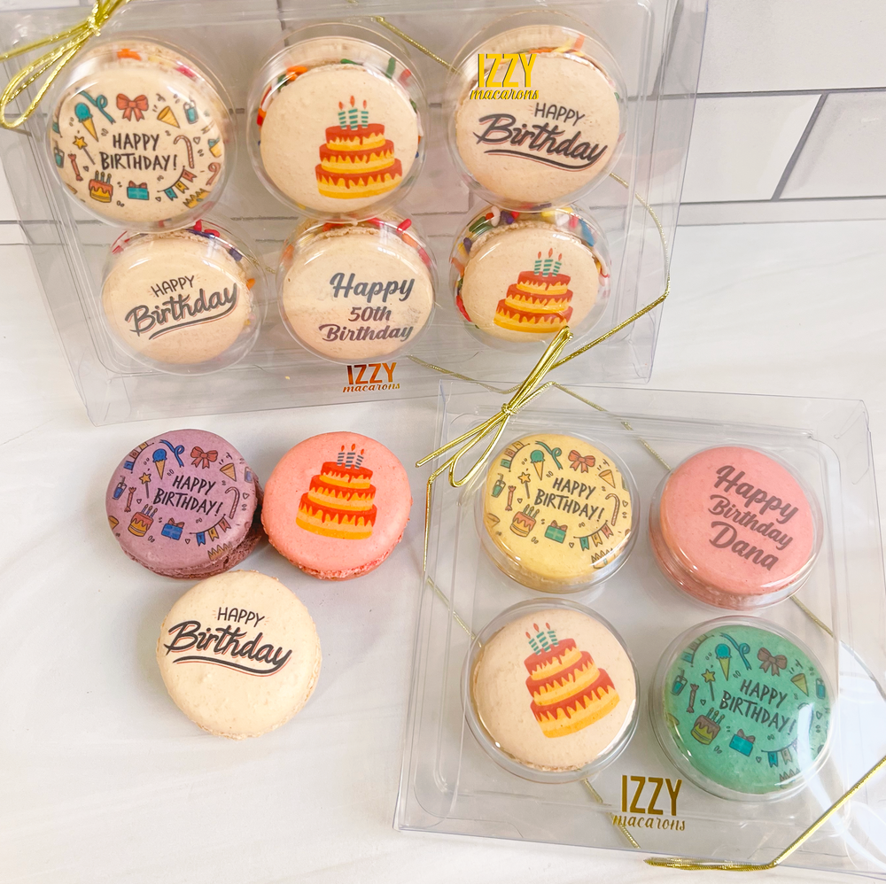 Customized Macarons - Flat Package - Add Prints – Izzy Macarons