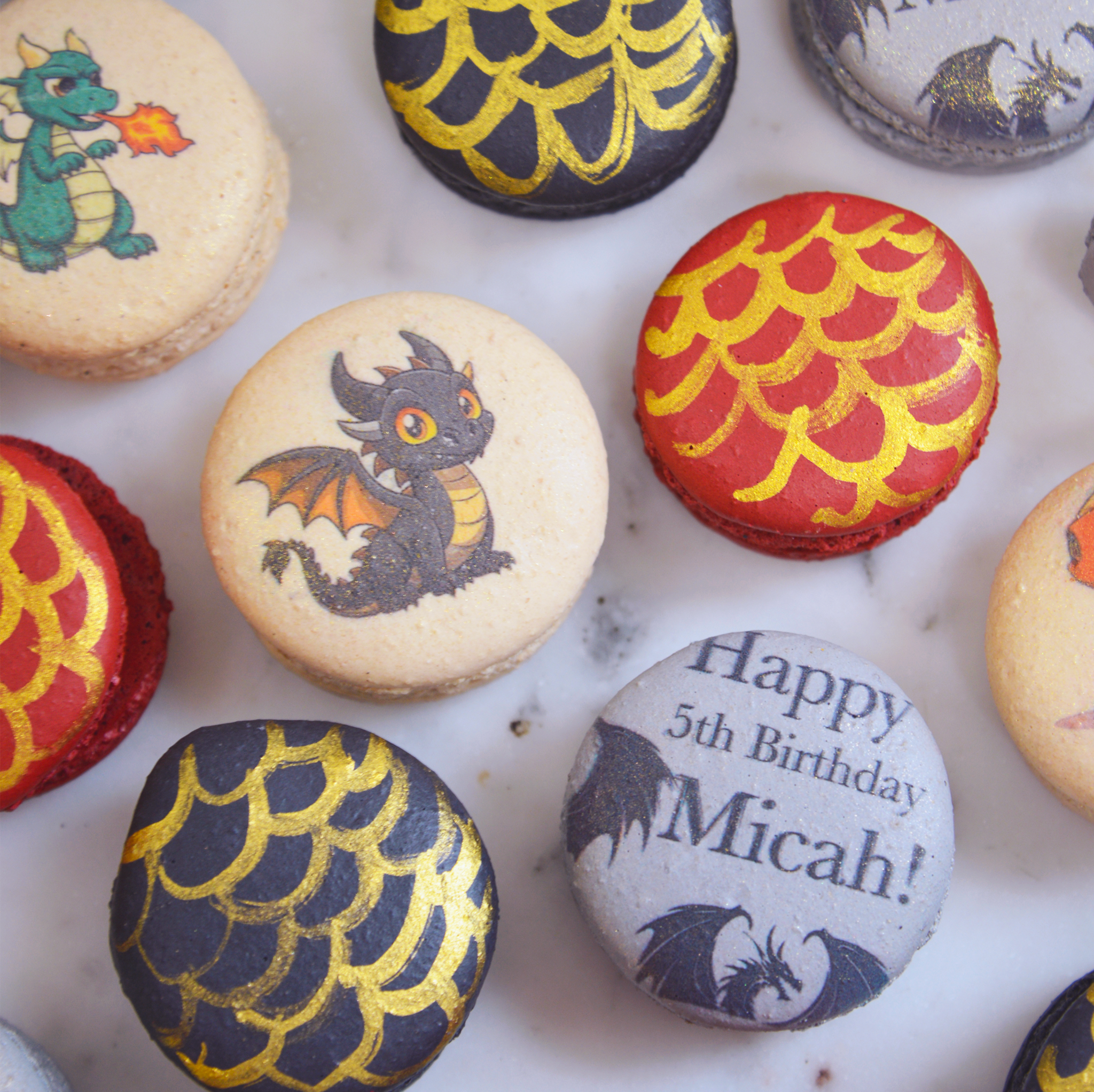 Dragon Macarons – Izzy Macarons