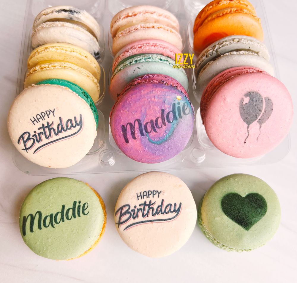 Happy Birthday French Macarons Happy Birthday French Macarons Happy Bi ...