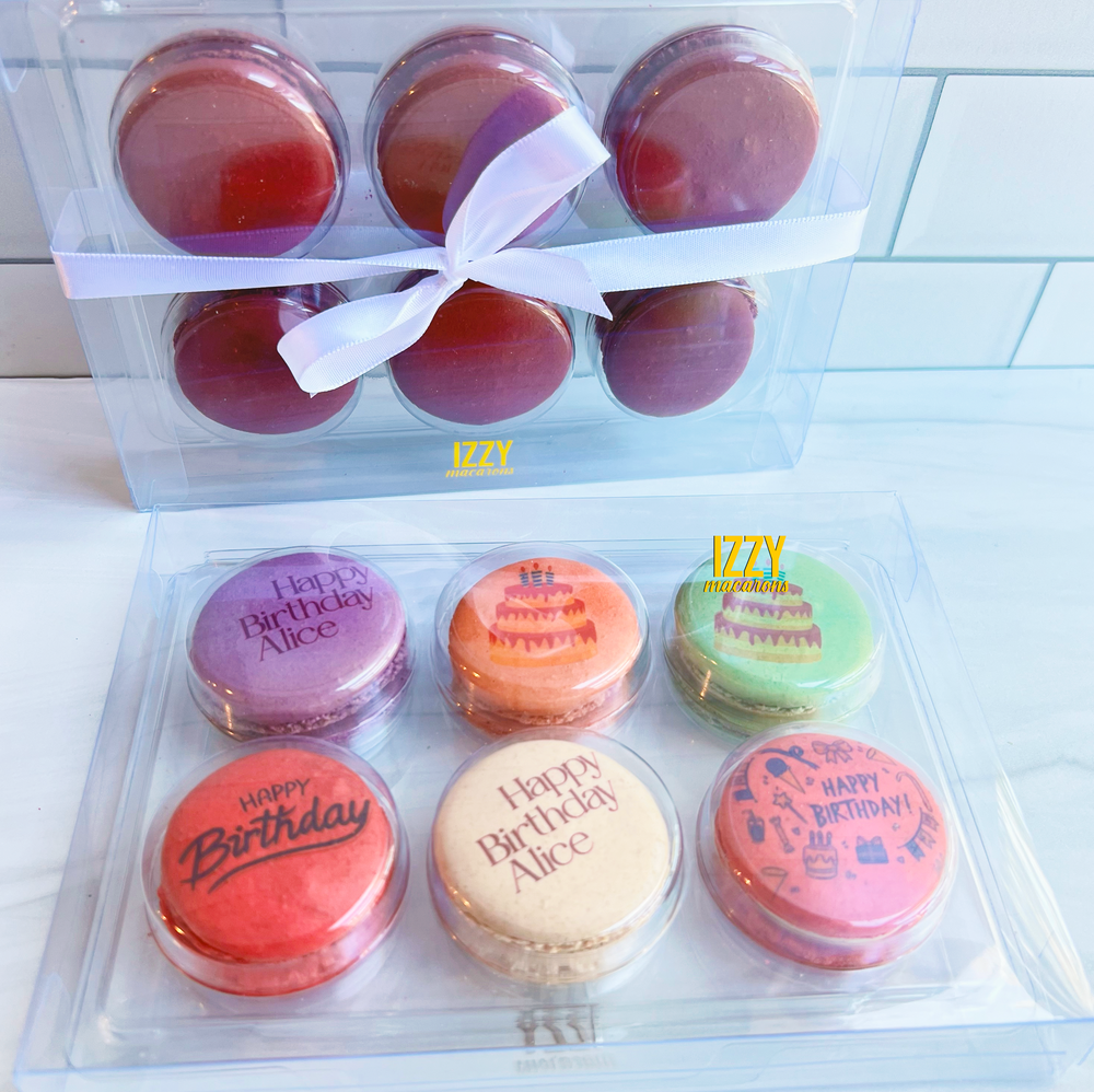 Customized Macarons - Flat Package - Add Prints – Izzy Macarons